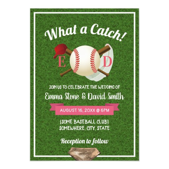 Baseball Theme Sports Wedding Invitation | Zazzle.com