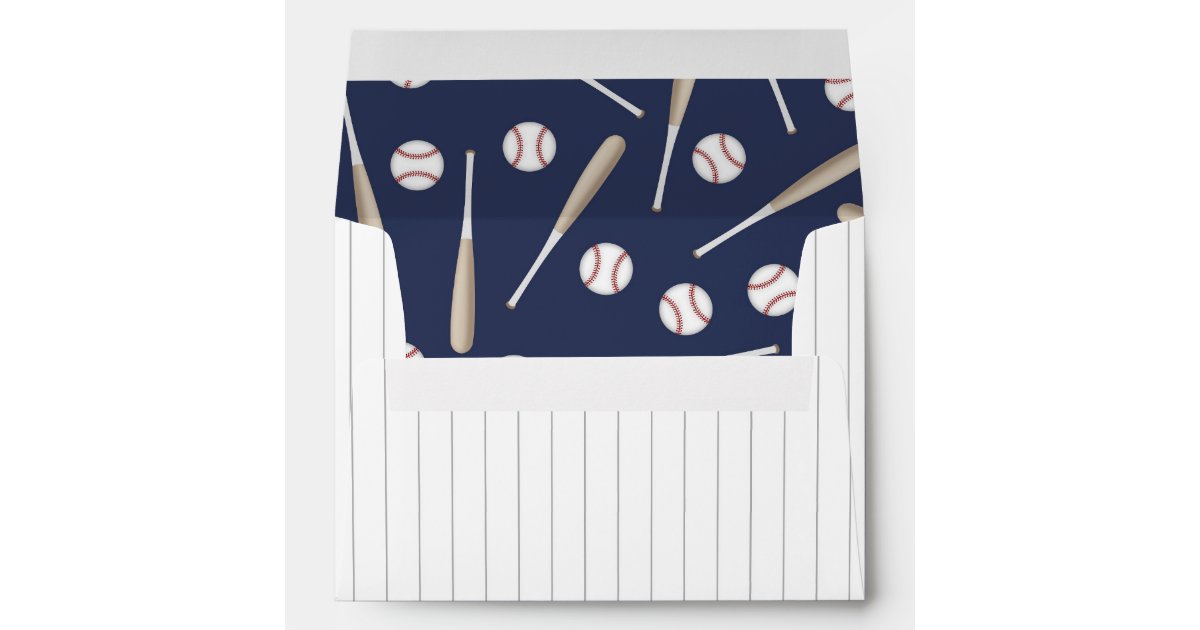 Baseball themed envelopes | Zazzle