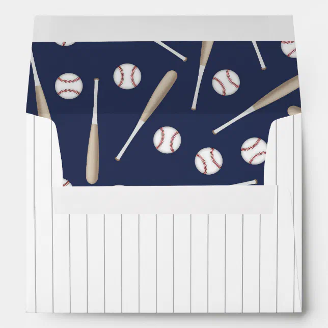 Baseball themed envelopes | Zazzle