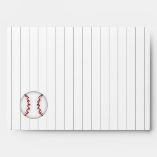 Baseball themed envelopes | Zazzle