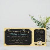 Baseball Ticket Retirement Party Invitation | Zazzle