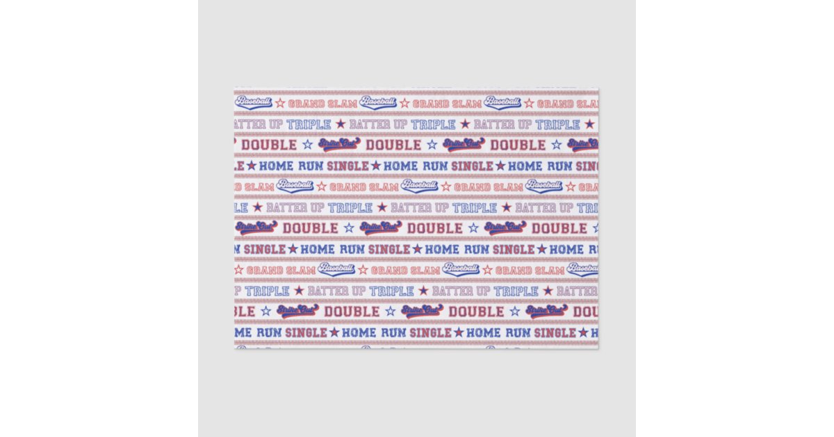 Baseball Tissue Paper | Zazzle