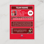 Baseball Trading Card Red Back - Custom Stats | Zazzle