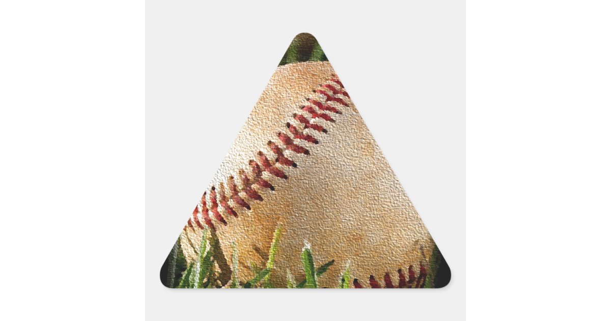 Baseball Triangle Sticker | Zazzle