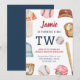 Baseball Turning Two Boy 2nd Birthday Invitation | Zazzle