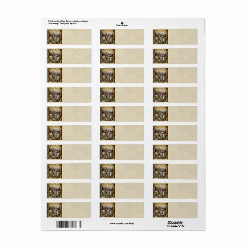 Baseball:Vintage Return Address Label | Zazzle