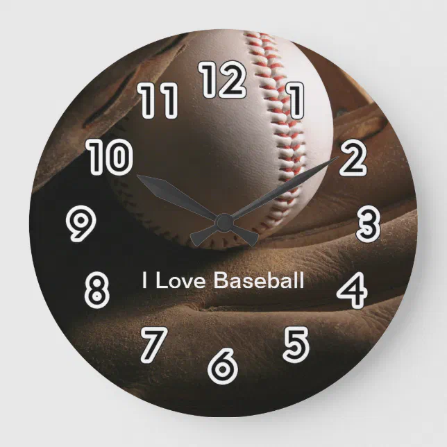 Baseball Wall Clocks | Zazzle