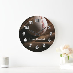 Baseball Wall Clocks | Zazzle
