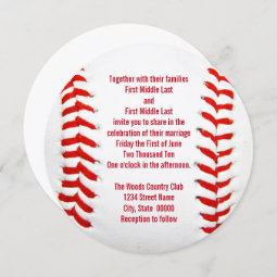 Baseball Wedding Invitations | Zazzle
