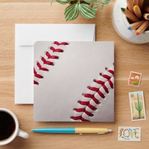 Baseballs - Customize Baseball Background Template Envelope | Zazzle