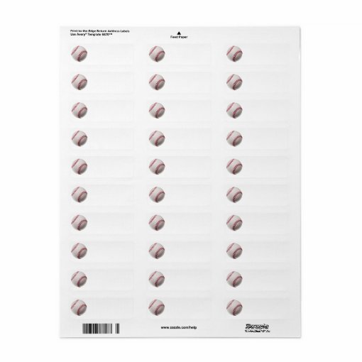 Baseballs - Customize Baseball Background Template Label | Zazzle