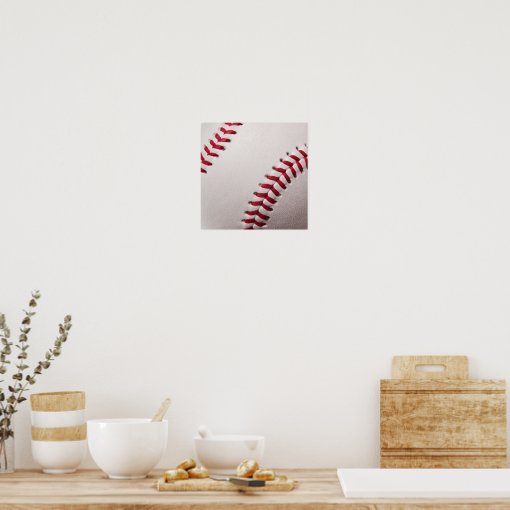 Baseballs - Customize Baseball Background Template Poster | Zazzle
