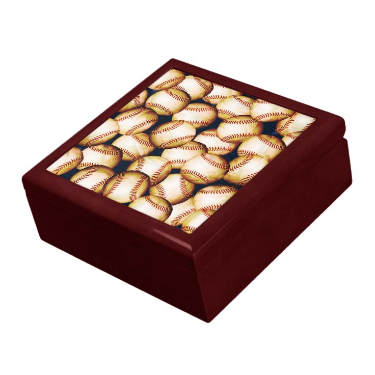BASEBALLS Keepsake Box | Zazzle