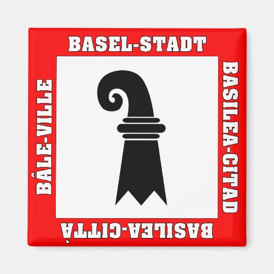 Basel Stadt Switzerland Flag Magnet | Zazzle.com