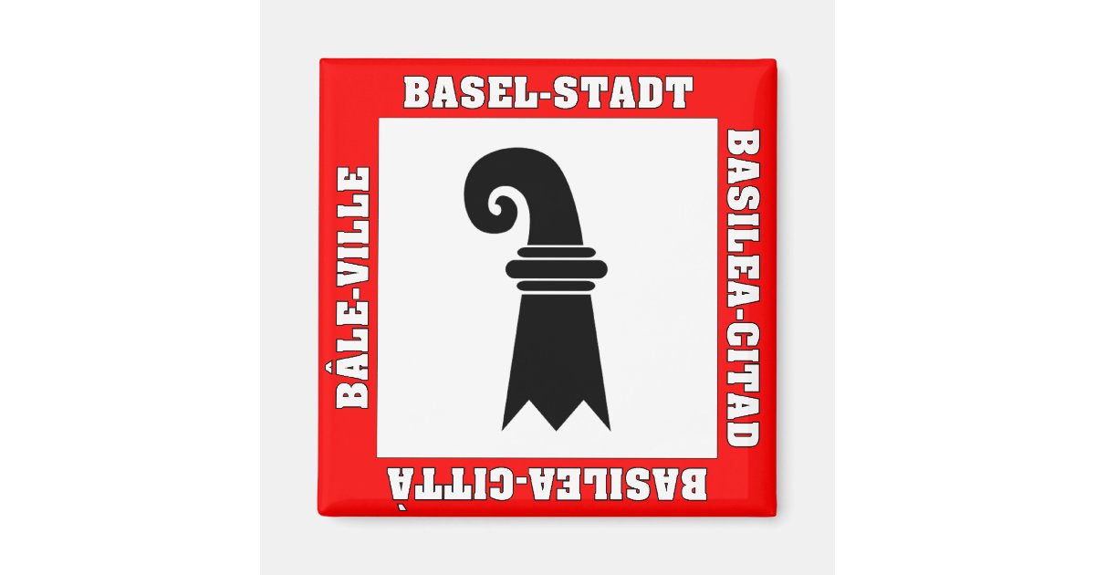 Basel Stadt Switzerland Flag Magnet | Zazzle
