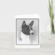 Basenji, Black and White Drawing Thank You Card | Zazzle