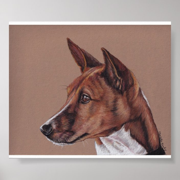 Basenji Dog Art Print | Zazzle.com