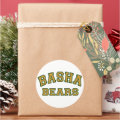Basha Bears Classic Round Sticker | Zazzle