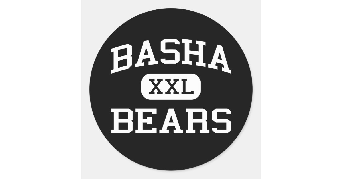 Basha - Bears - High School - Chandler Arizona Classic Round Sticker ...