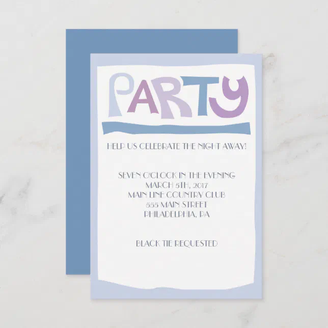BASHERT Jewish Wedding Invitation Reception Card | Zazzle