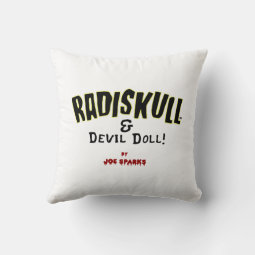 Bashful Candy Angel and Devil Doll Throw Pillow | Zazzle