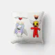 Bashful Candy Angel and Devil Doll Throw Pillow | Zazzle