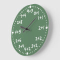 Basic Addition Fun Mathematical Arithmetic Clock | Zazzle