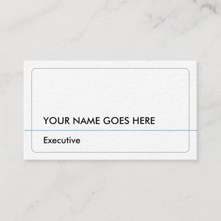 Basic and Minimal Executive Business Card | Zazzle.com
