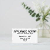 Basic Appliance Repair Business Card | Zazzle