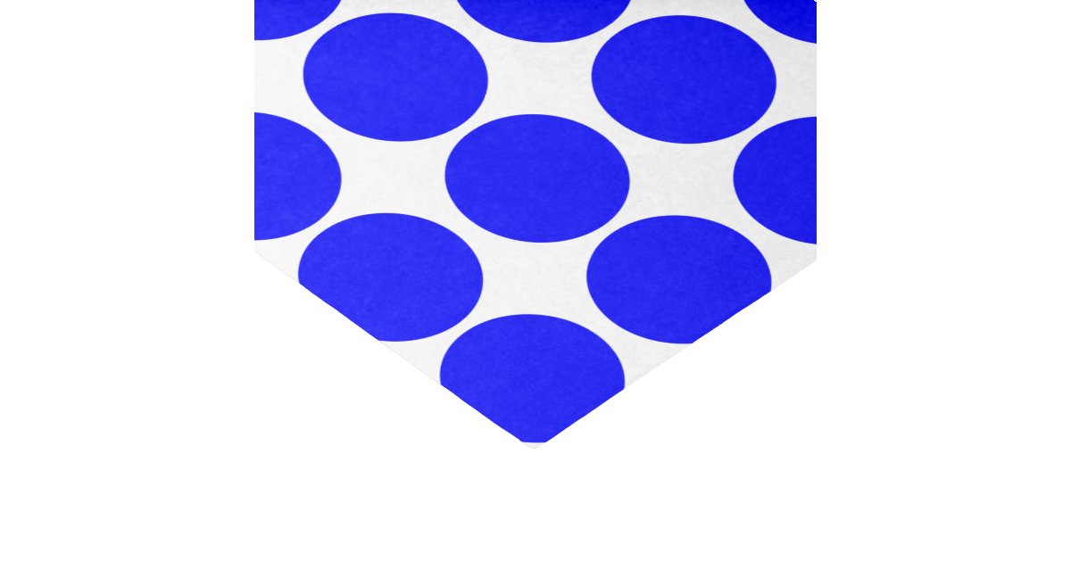 Basic Blue Polka Dot Tissue Paper | Zazzle
