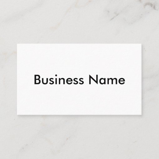 Basic Buisiness Card | Zazzle