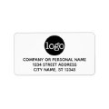 Basic Business Address Labels with Logo | Zazzle