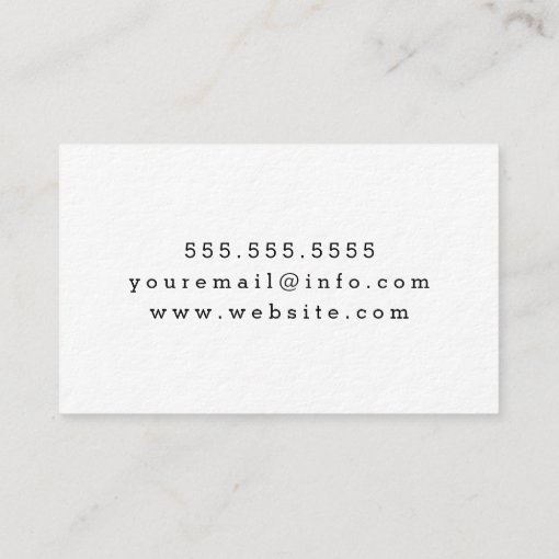 Basic Business Card | Zazzle
