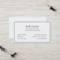 Basic Business Card for Students or Company | Zazzle