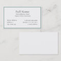 Basic Business Card for Students or Company | Zazzle