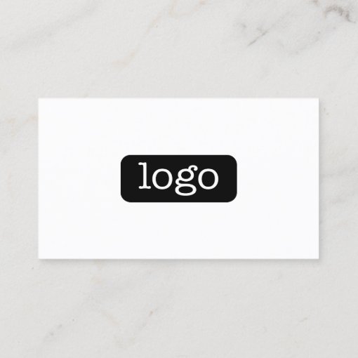 Basic Business Design with Logo and Photo Business Card | Zazzle