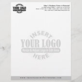 Basic Business Letterhead with WATERMARK | Zazzle