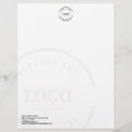Basic business logo letterhead watermark | Zazzle
