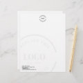 Basic business logo letterhead watermark | Zazzle