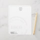 Basic business logo letterhead watermark | Zazzle