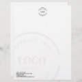 Basic business logo letterhead watermark | Zazzle