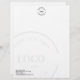 Basic business logo letterhead watermark | Zazzle