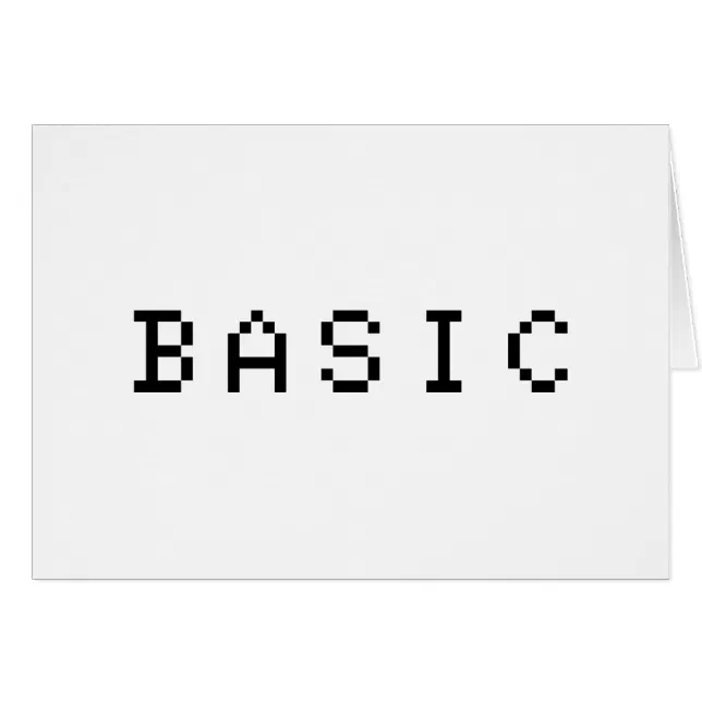 BASIC GREETING CARD | Zazzle