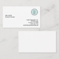 Basic Logo Information Company Business Card | Zazzle