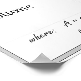 Basic Math Formulas Poster | Zazzle