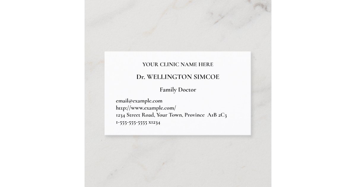 Basic, Minimal Business Card | Zazzle