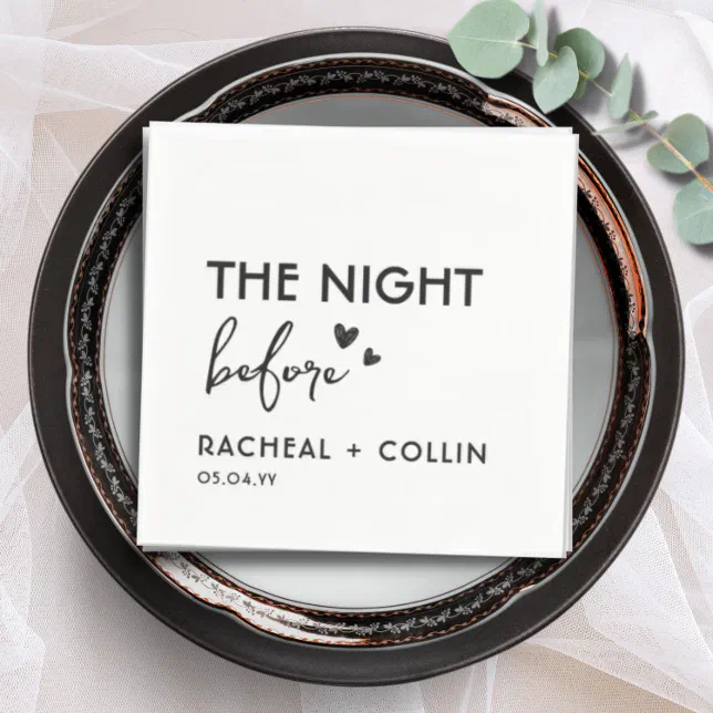 Basic Minimalist Simple Modern Rehearsal Dinner Napkins | Zazzle Basic Minimalist Simple Modern Rehearsal Dinner Napkins | Zazzle