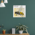 Basic Morphology of a Female Wasp Diagram Poster | Zazzle