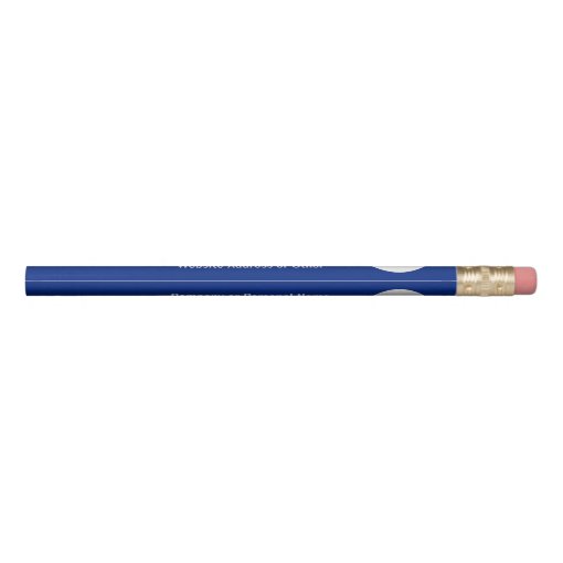 Basic Office Business Logo Text CAN EDIT blue Pencil | Zazzle