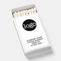 Basic Office Business Logo & Text - White Matchboxes | Zazzle